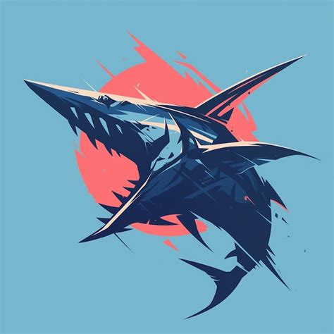 Premium Vector Sawfish Slicing Through Prey