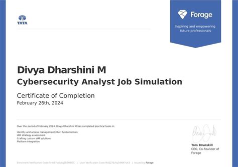 Divya Dharshini M On Linkedin Im Happy To Share My Experience And Certification Of