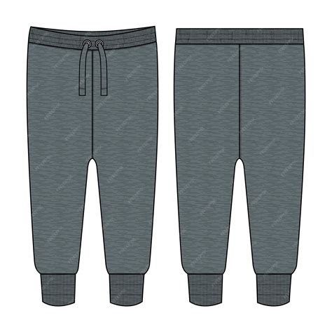 Premium Vector Fleece Cotton Jersey Basic Sweat Pant Technical