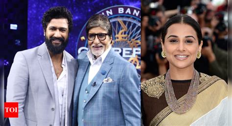 Kaun Banega Crorepati Vicky Kaushal Vidya Balan Chiranjeevi And Boman Irani Wish Amitabh