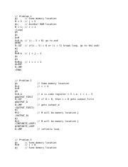 Cs Assignment Unit Docx Problem J Some Memory M J