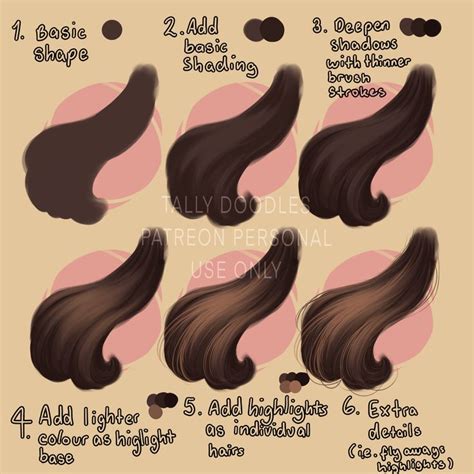 Basic Hair Rendering Step By Step Tutorial In 2025 Digital Art
