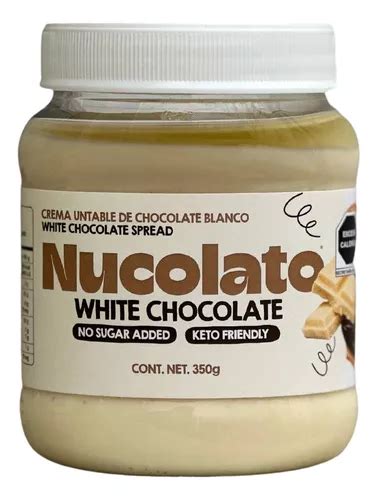 Nucolato Crema De Chocolate Blanco 350g Sin Azúcar Keto MercadoLibre