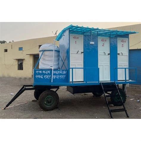 Gi Sheet And Mild Steel Modular Mobile Toilet Van No Of Compartments