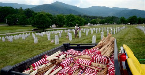 Veterans Honored With Flags At State Cemetery