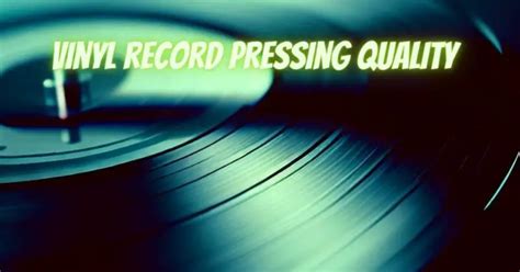 Vinyl Record Pressing Quality All For Turntables