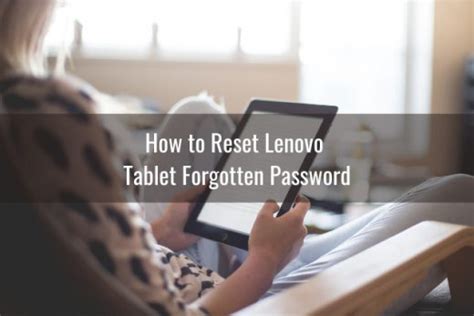 How To Reset Lenovo Tablet Ready To Diy