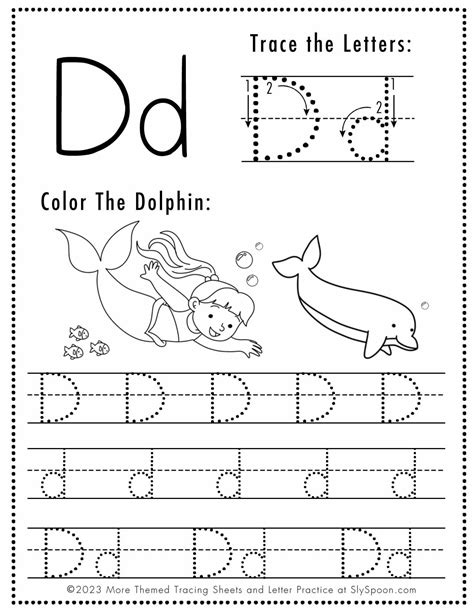 free letter d tracing worksheets artofit