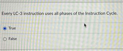 Solved Every Lc 3 ﻿instruction Uses All Phases Of The