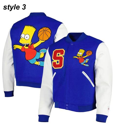 Red And White Bart Simpson Jacket Jackets Creator