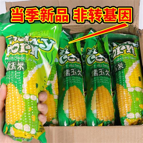 东北黄糯玉米10棒即食玉米新鲜真空装软糯香甜粘玉米粗粮代餐包邮虎窝淘