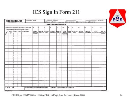 Ics Form 211 Fillable Printable Forms Free Online