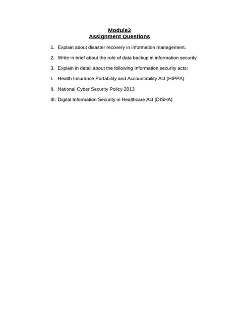 Mis Module3 Assignment Questions Pdf