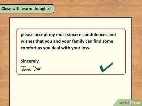 How To Write A Condolence Letter Steps With Pictures