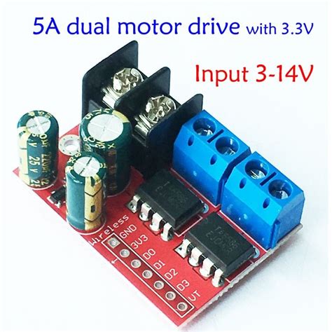 【va Va Voom】h Bridge Remote Control 5a Dual Dc Motor Module Reverse Pwm Speed Regulation Double
