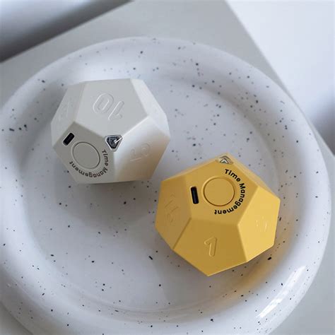 Pnellth Time Ball Rechargeable Mini Timer Easy To Use With Dual Alarm