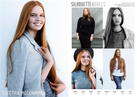 Electra A Compcard Models Silhouette Models