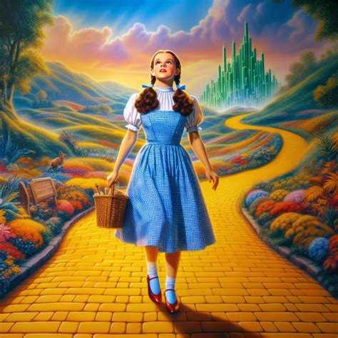 Dorothy Walking Down The Yellow Brick Road By Robopicasso On Deviantart