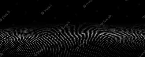 Premium Vector Futuristic Digital Wave Dark Cyberspace Abstract