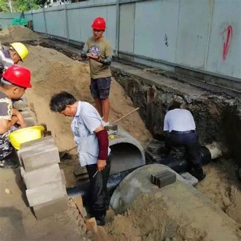 一条排水管道，“排”走群众烦心事施工