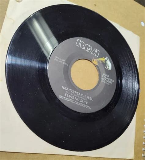 Elvis Presley Heartbreak Hoteli Was The One Rca 447 0605 45 Trmin