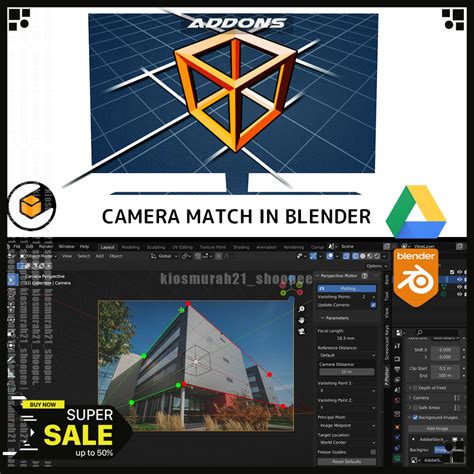 Jual Perspective Plotter 3d Blender Addons Plugin Terbaru Blender 3d