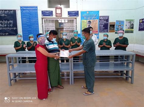 တံတားဦးမြို့နယ် ပြည်သူ့ဆေးရုံသို့ Ppe ဝတ်စုံ ၁၁၀ စုံနှင့် အထောက်အကူပ