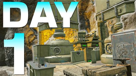 Solo Claiming My OP Cave On Day 1 ARK PvP YouTube