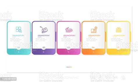 단계 옵션 요소 웹 사이트 Ui 앱 비즈니스 프리젠 테이션에 대 한 인포 그래픽 템플릿입니다 인포그래픽 템플릿 스톡 일러스트