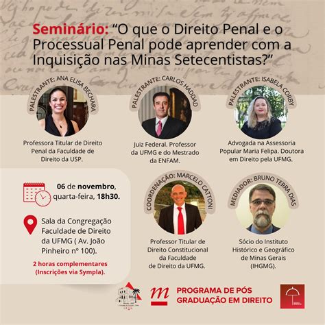 Seminário O que o Direito Penal e Processual Penal pode aprender a