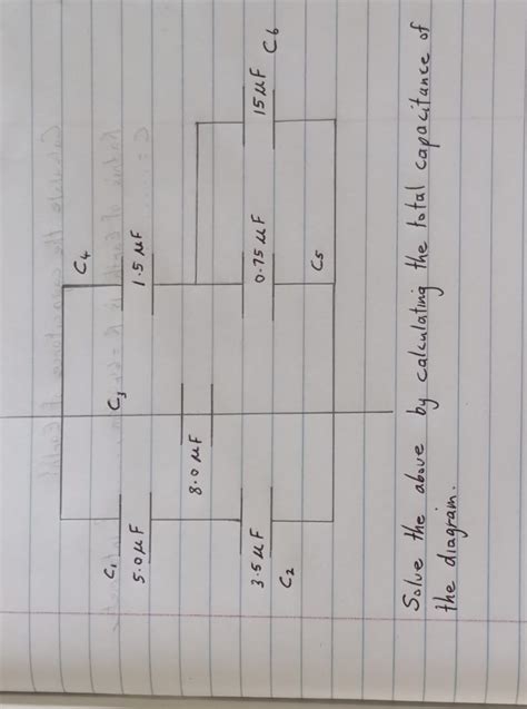 Solved Solve The Above By Calculating The Total Capacitance