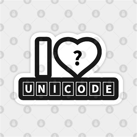 I Unicode Heart Question Mark Design I Unicode Magnet Teepublic