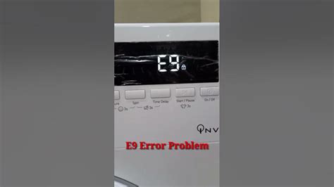 Tcl Front Load Washing Machine E9 Error Problem Youtube