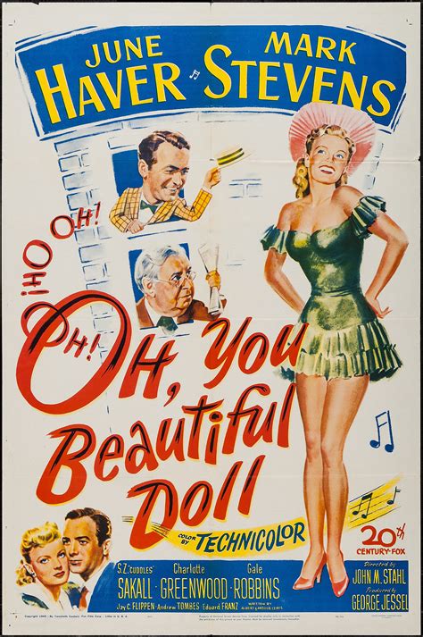 Oh You Beautiful Doll 20th Century Fox 1949 One Sheet 27 X Lot