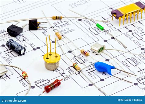 Electronic Components Ready For Assembly Stock Image Image Of Silver