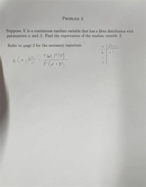 solved problem 3 suppose x is a continous random variable