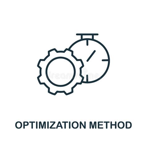 Optimization Method Icon Linear Isolated Illustration Thin Line Vector Web Design Sign
