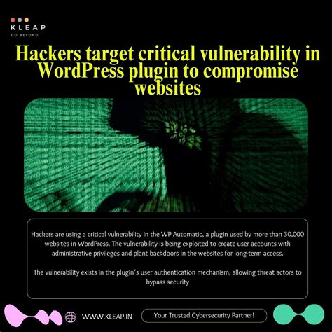 Kleap Technologies On Linkedin Cybersecurity Vulnerabilities Cyberattacks Hackers