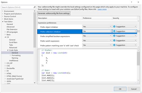 Visual Studio Code Style Preferences Visual Studio Tutorial