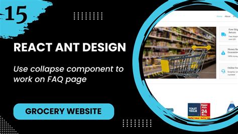 React Js 15 Use Collapse Component To Work On Faq Page Youtube