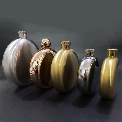 3oz Round Stainless Steel Hip Flask Men Portable S Vicedeal