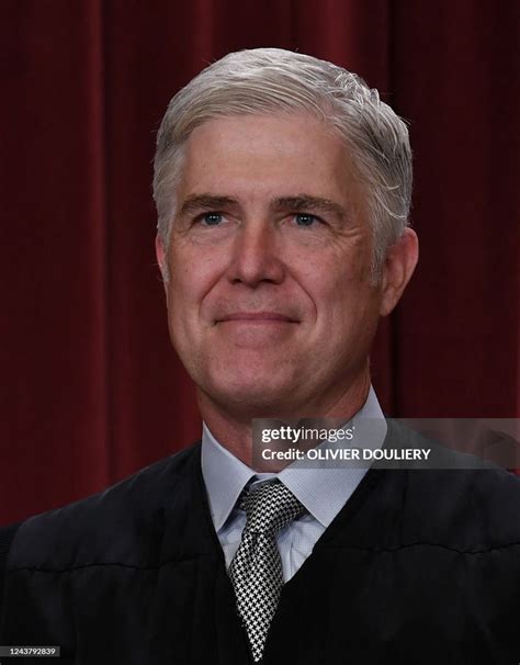Associate Us Supreme Court Justice Neil Gorsuch Poses For The News