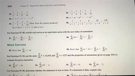 Solved Objective 4 Use Summation Notation For Exercises