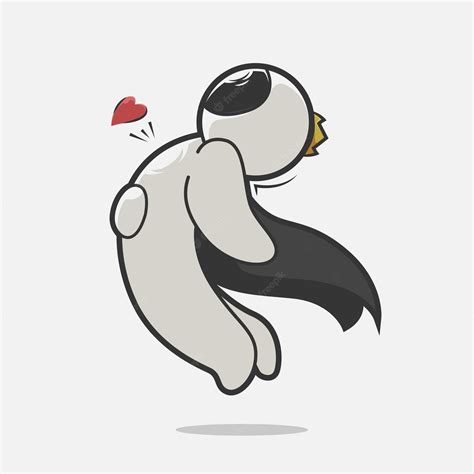 Premium Vector Chibi Astronaut Flying Art Illustration