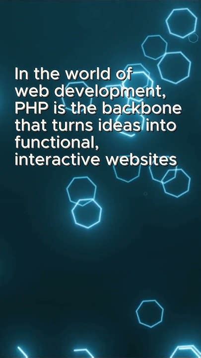 Php Tutorials For Beginners Php Is The Backbone Shorts Shortsvideo