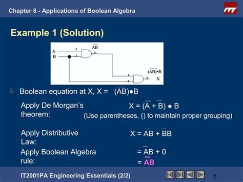 Ee2 Chapter8 Applicationsofbooleanalgebra Ppt