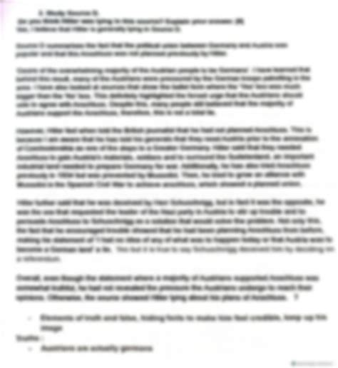 SOLUTION IGCSE GCSE O Level History Unit 4 Paper 1 Paper 2 Exemplar Answers Studypool