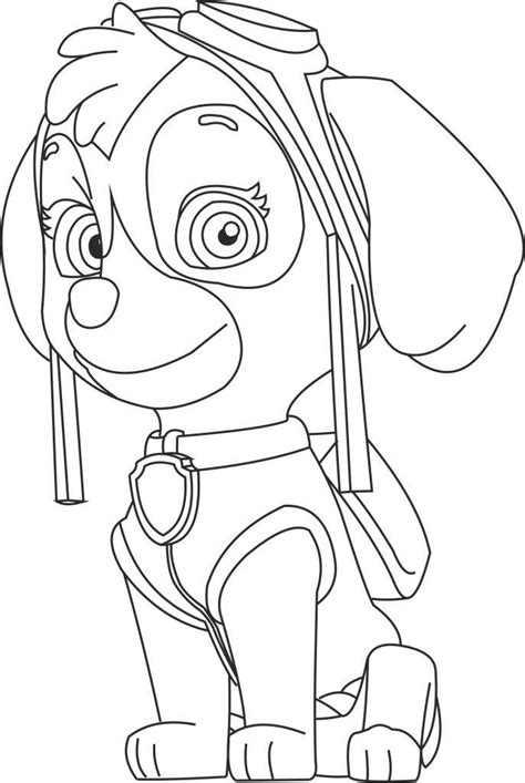 Щенячий патруль Распечатать раскраску для детей