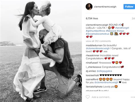 Clementine McVeigh Pregnant For Third Time With Husband Jarrad McVeigh