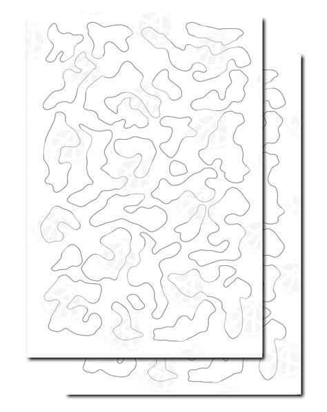 Printable Multicam Pattern Stencil